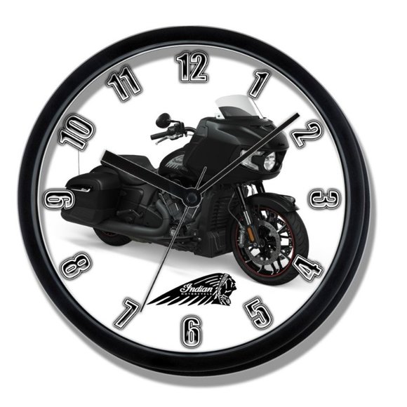 Clock | Wall Decor | Indian Motorcycles Challenger Dark Horse Black ...
